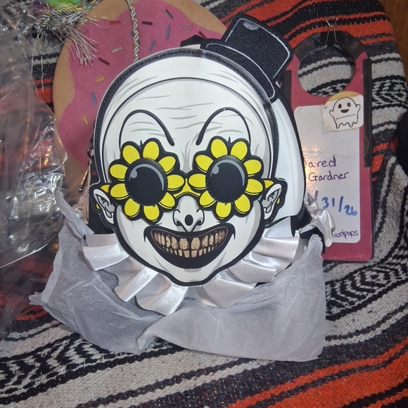 Loungefly | Bags | Loungefly Terrifier Art The Clown Gitd Mini Backpack ...